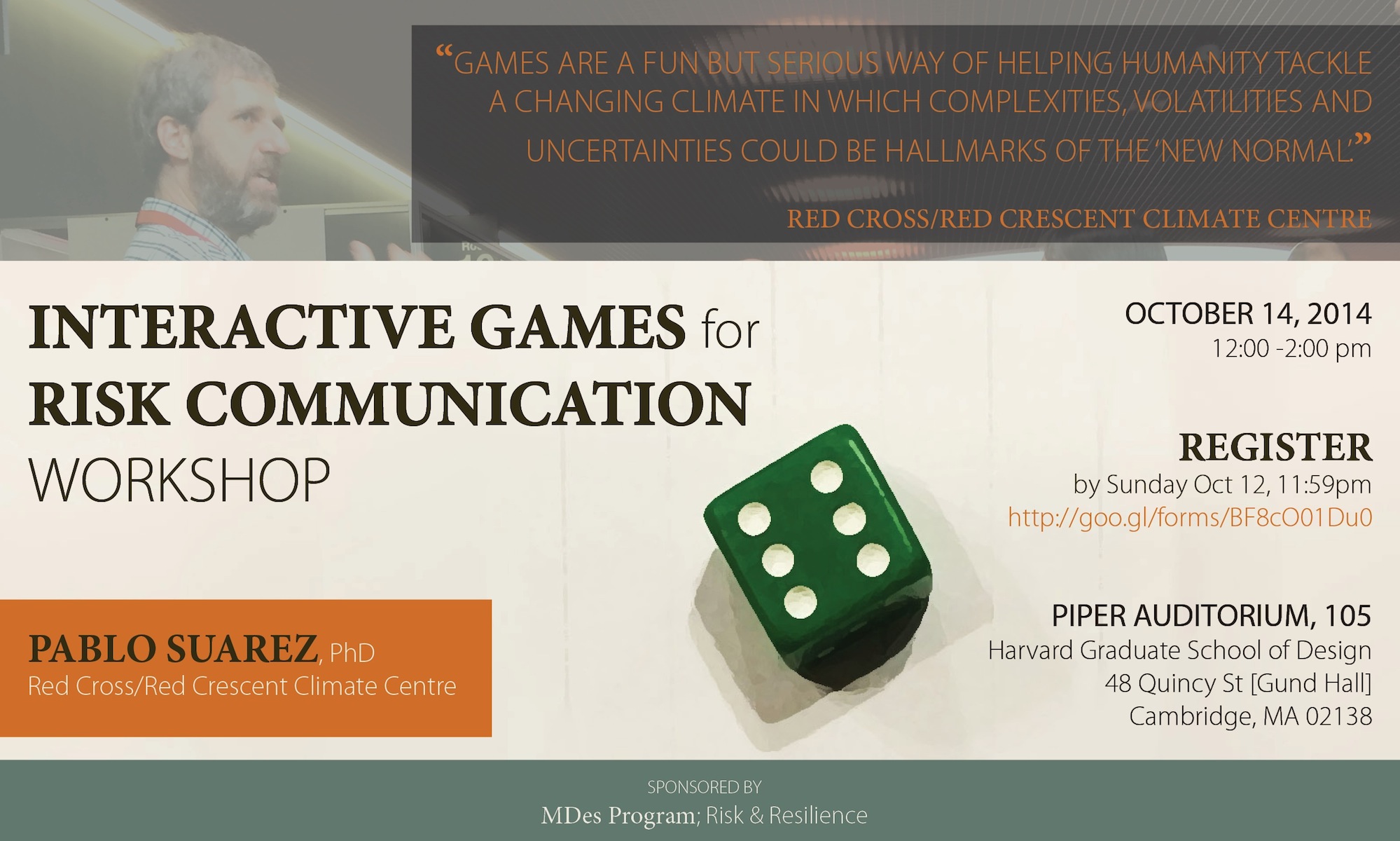 MDes Risk and Resilience Lecture: Pablo Suarez, Interactive Games for ...