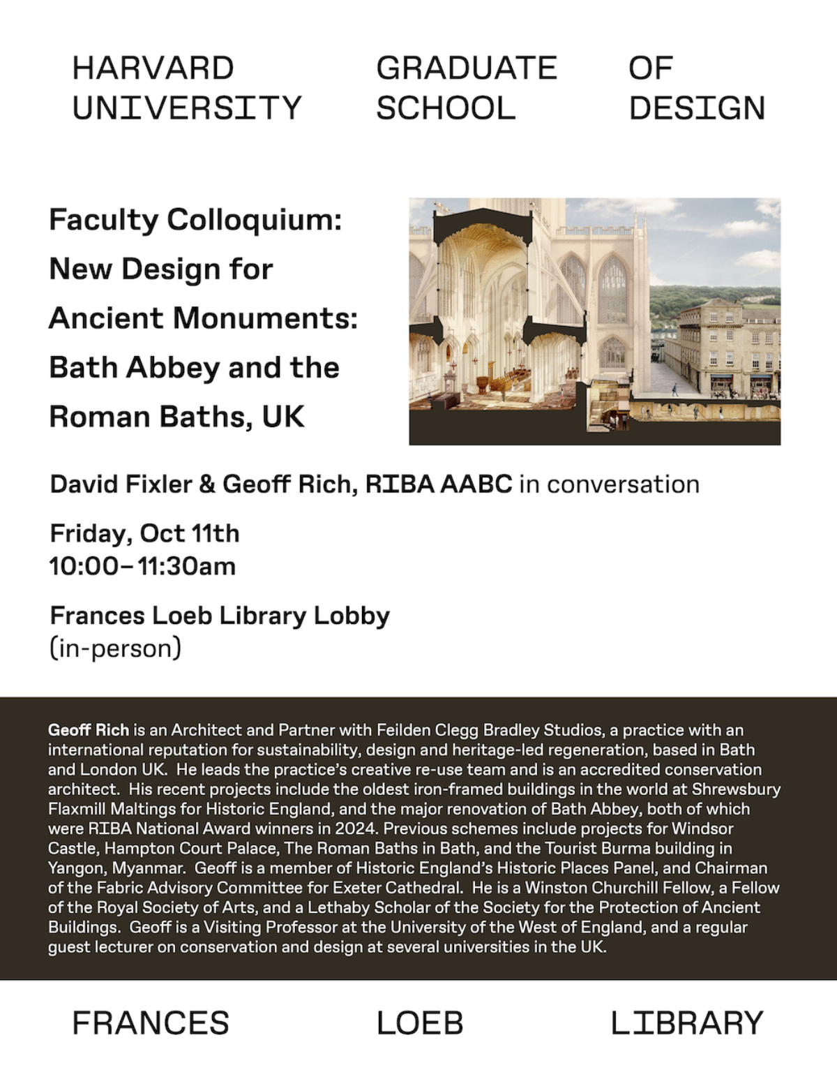 Frances Loeb Library Colloquium - Harvard Graduate School of Design