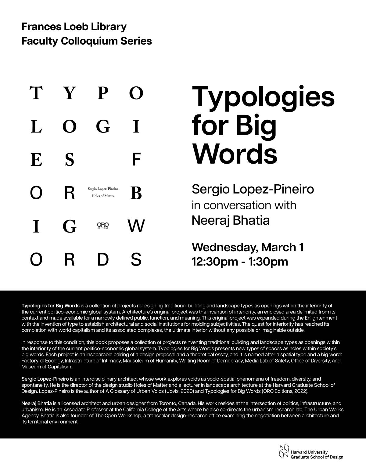 Frances Loeb Library Faculty Colloquium Series - Harvard Graduate ...